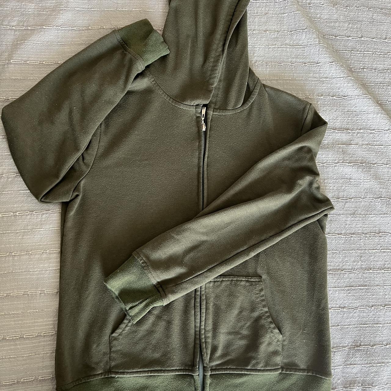 Green Zip-Up jacket - Depop