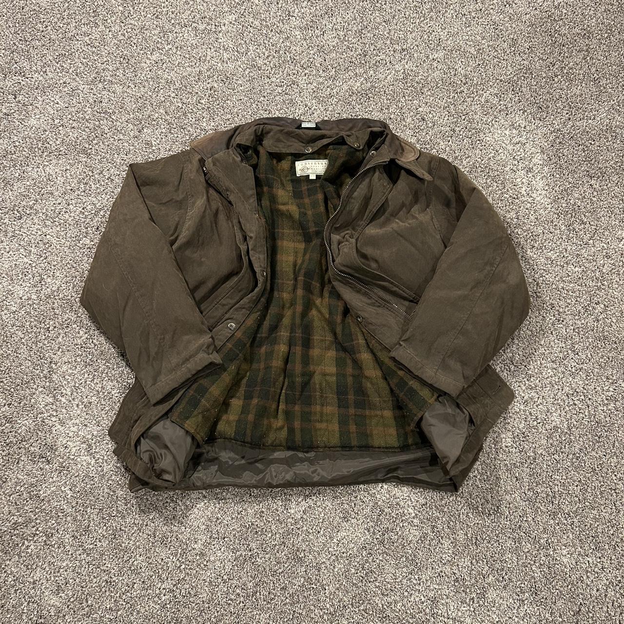 Vintage Consensus workwear jacket with plaid lining.... | Depop