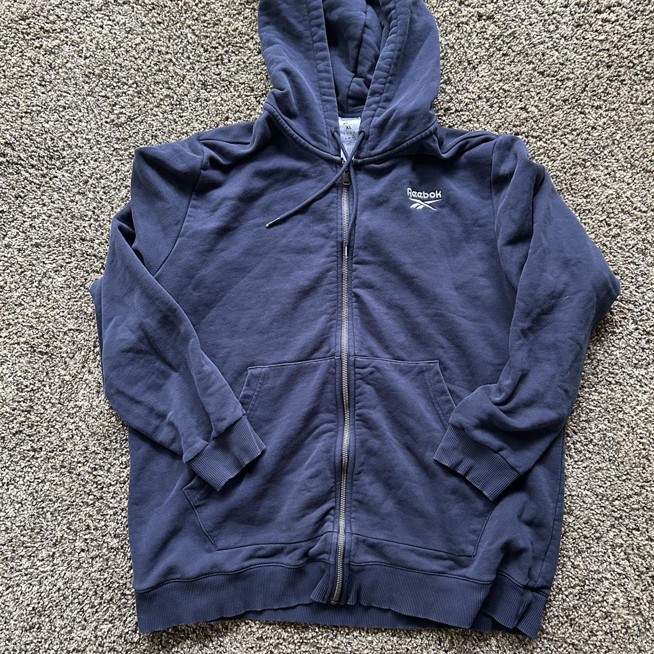Reebok jacket Reebok zip up Navy jacket Y2K... | Depop