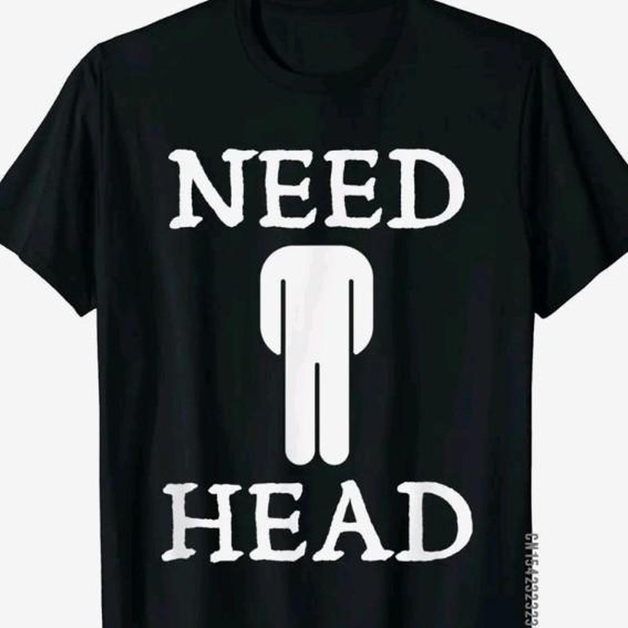 Need head funny black shirt I have multiple sizes - Depop