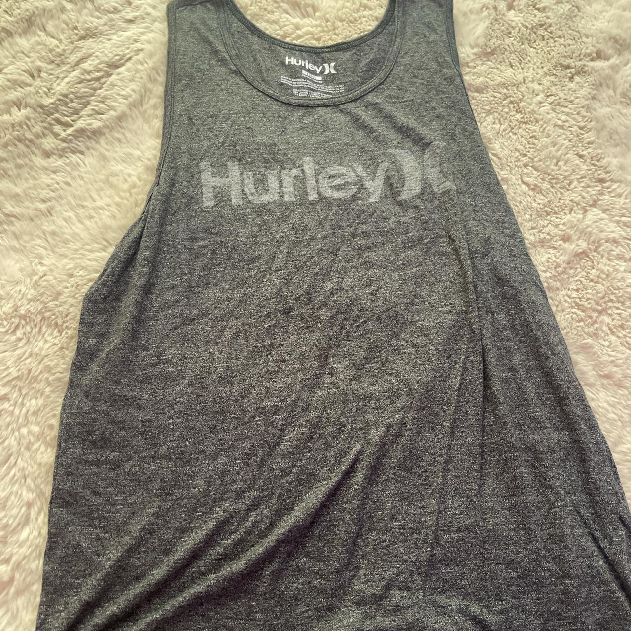 dark gray hurley tank top - Depop