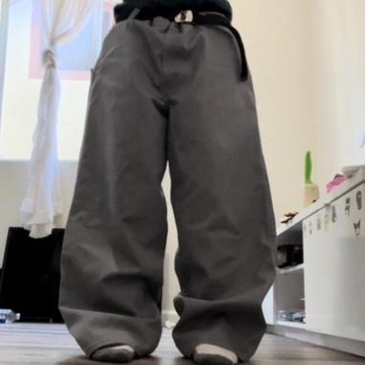 Crazy baggy vintage grey ben davis gorilla cut pants... - Depop