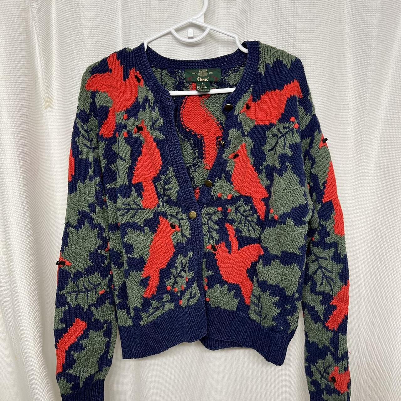 Vintage cardigan Cute vintage cardinal cardigan... - Depop