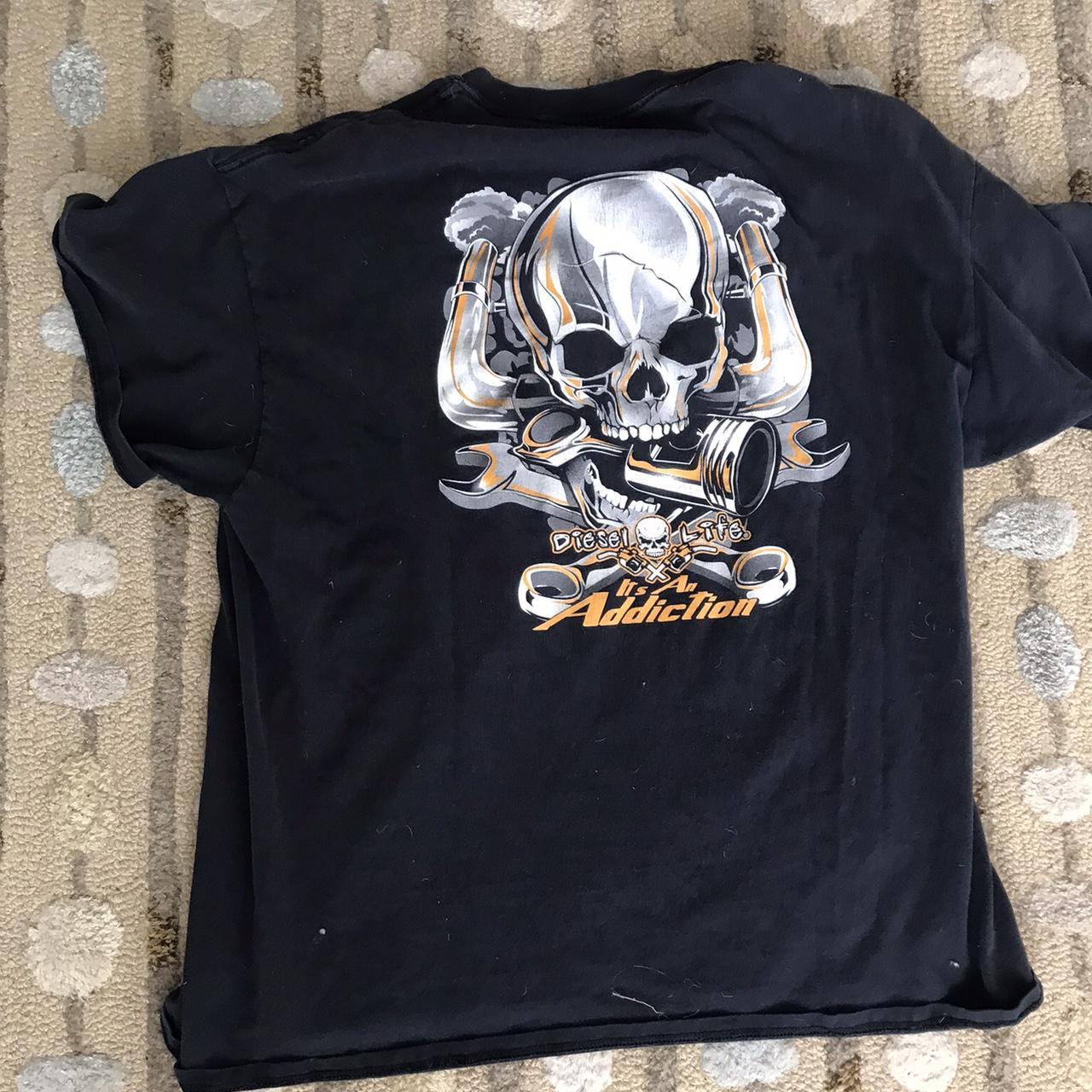 Black Diesel life shirt, great condition, missing... - Depop