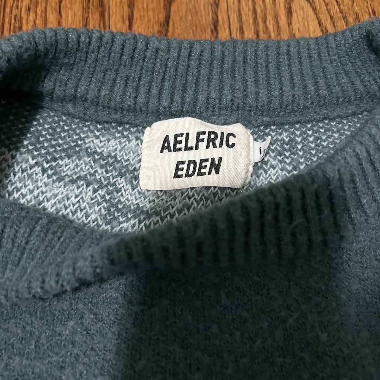 Large Aelfric Eden Vintage Skeleton Print Knitted... - Depop