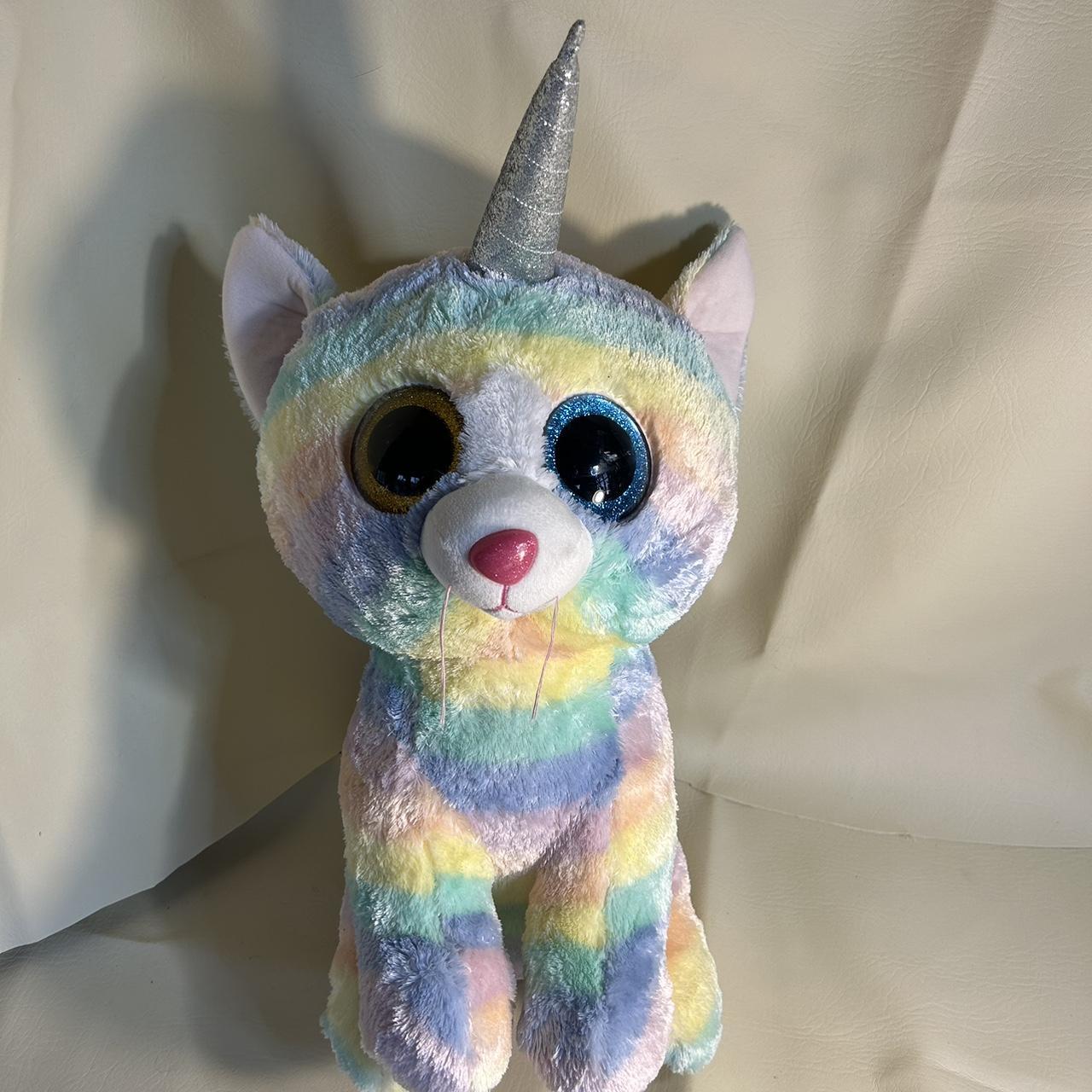Rare Large 17” Beanie Boo Ty Heather The Unicorn... - Depop