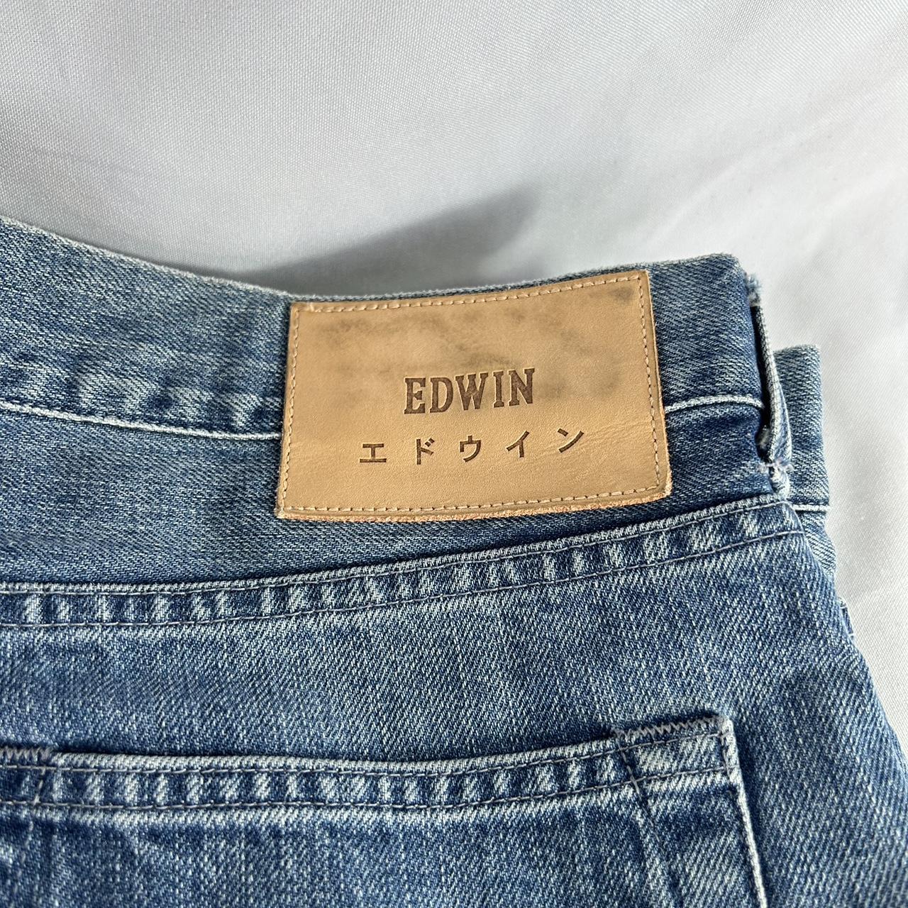 Edwin Slim Tapered Jeans. Blue. W36 L32. Premium... - Depop