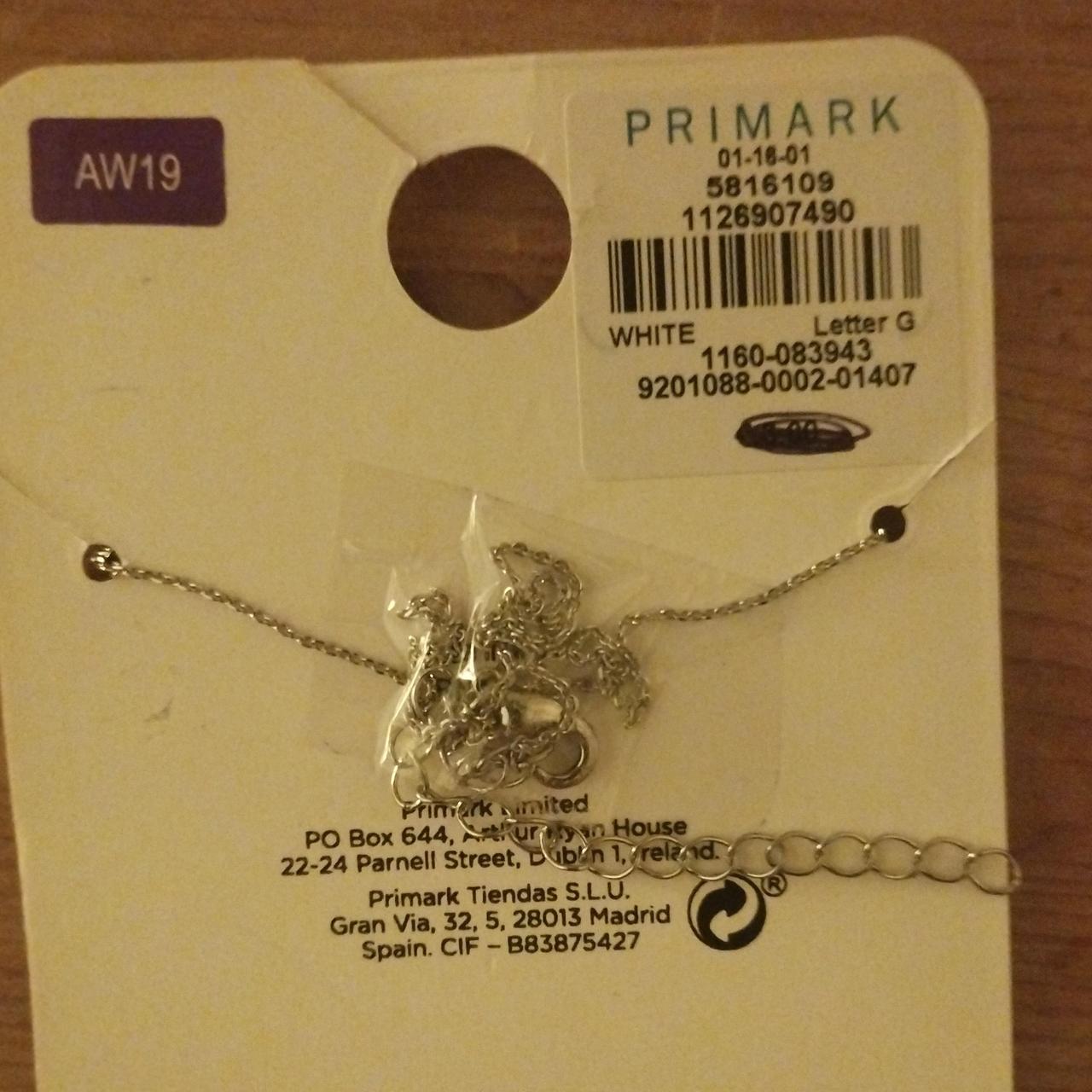 New with tag on!! G letter necklace from Primark... - Depop