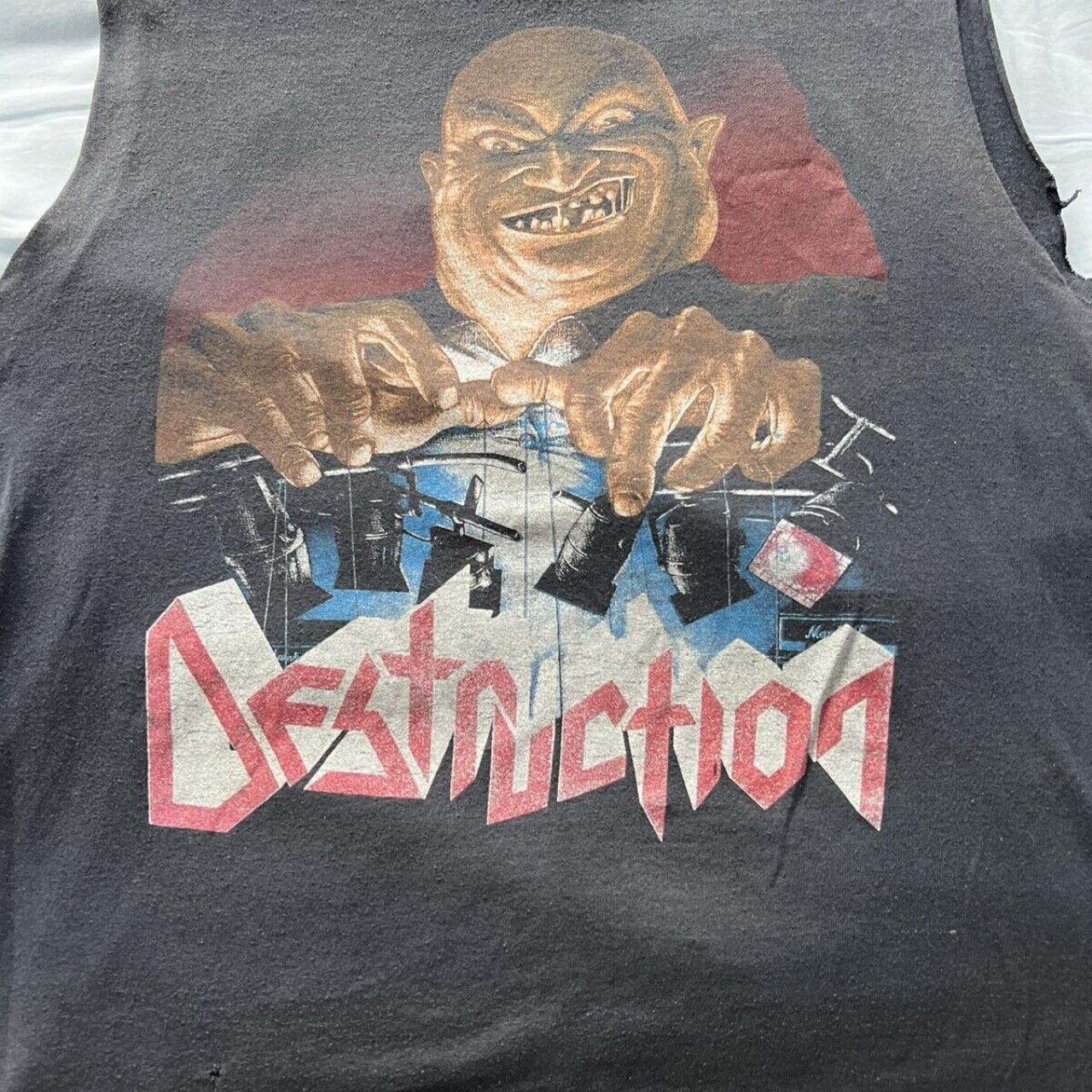 *Rare* Destruction Vintage 1989 Thrash tee 9/10... - Depop