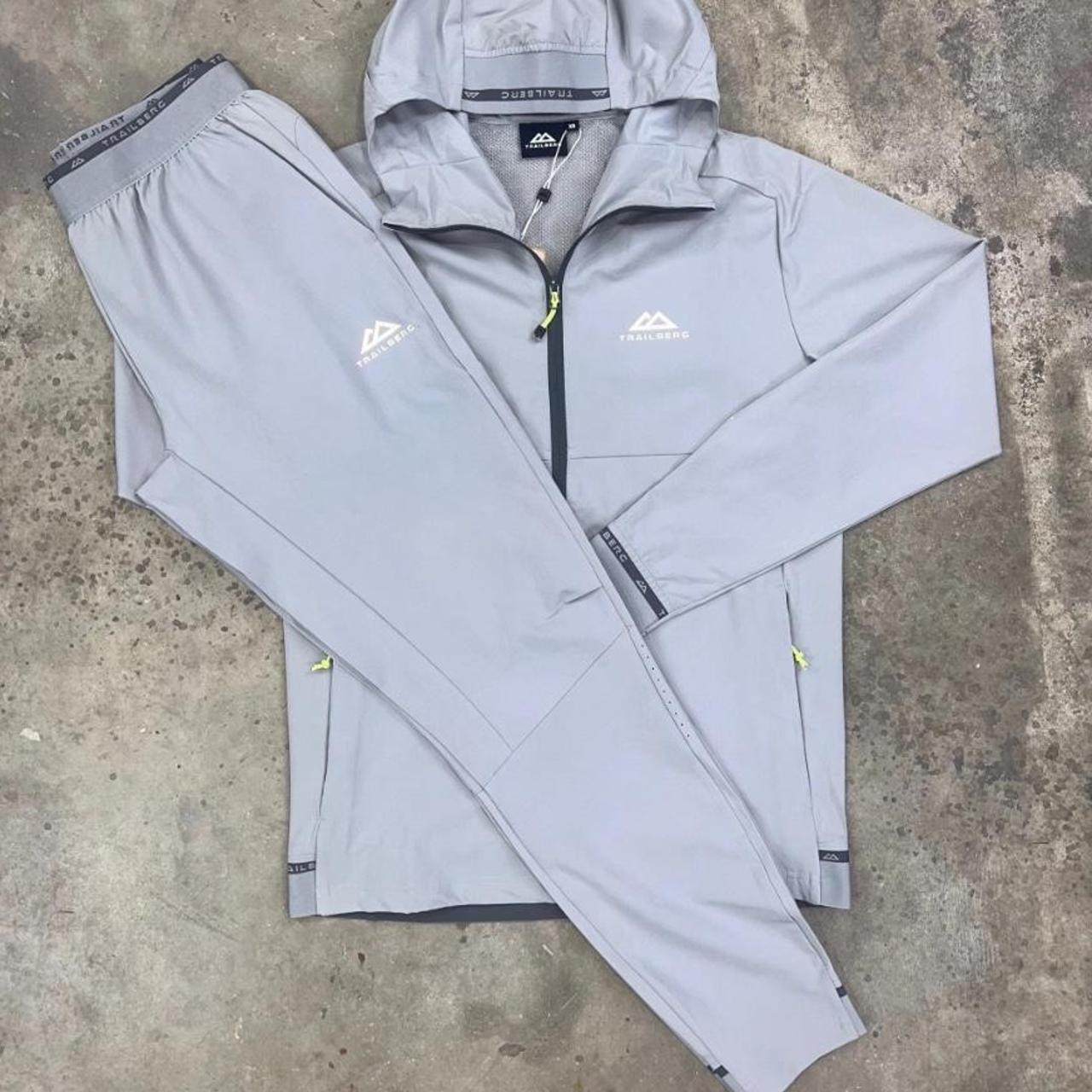 TRAILBERG FRONTIER TRACKSUIT - GREY - Depop