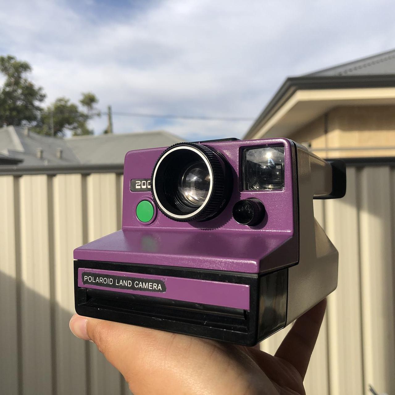 DIY "White Purple Black" Polaroid Land Camera... - Depop