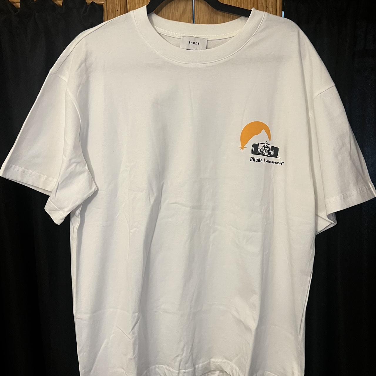 Rhude Mclaren racing T shirt size medium never worn - Depop