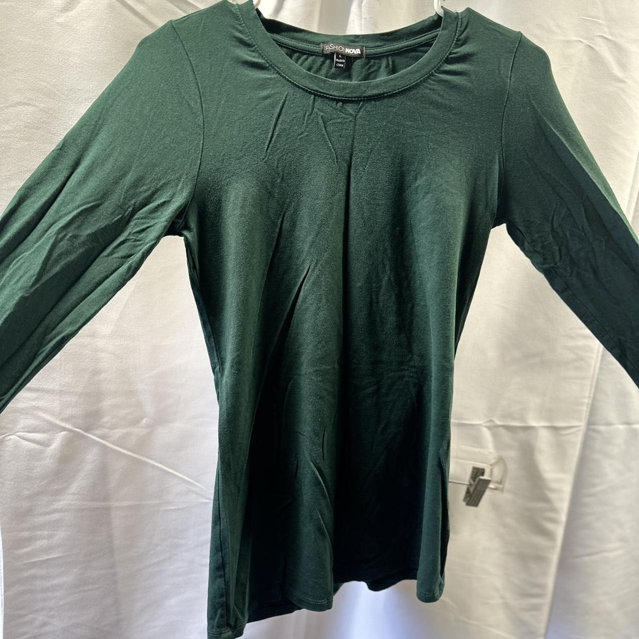 Long sleeved forest green shirt 💚 Never worn, but... - Depop