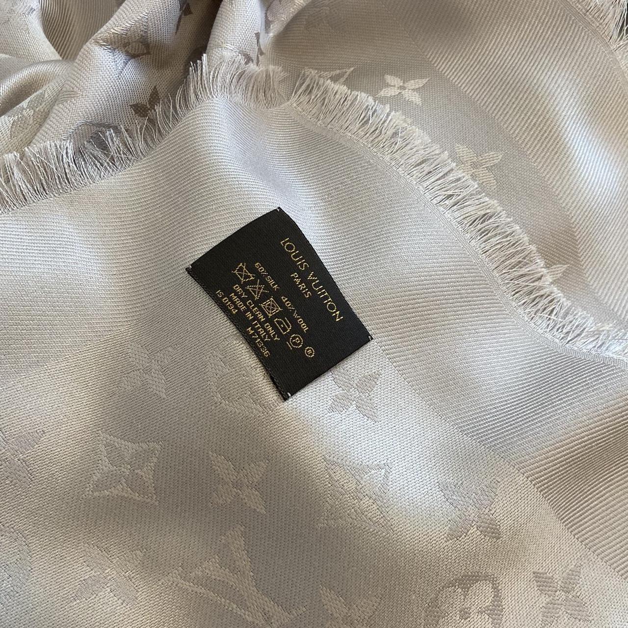 LOUIS VUITTON- Chale Monogram scarf/shawl - Beige -... - Depop