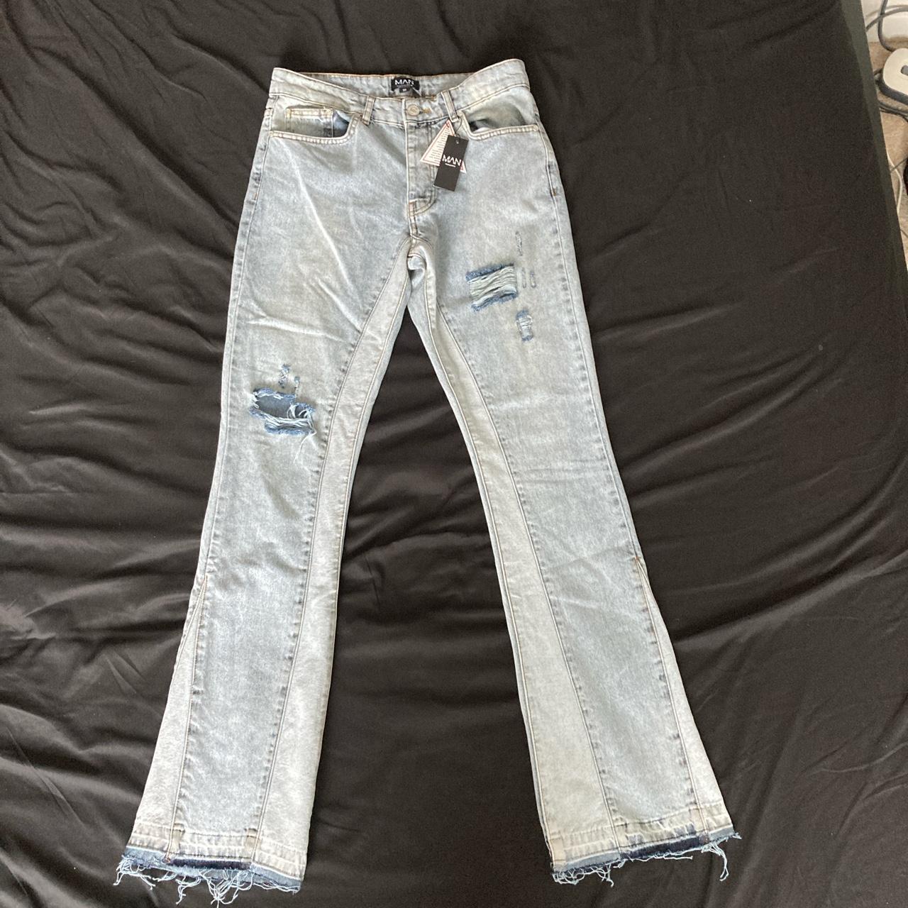 Mens Flared Jeans - Depop