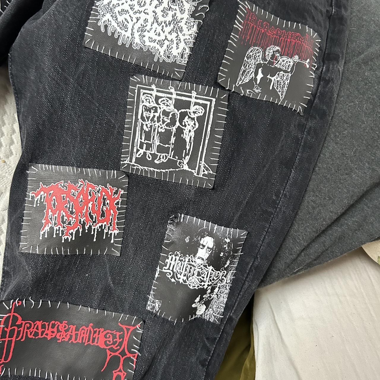 SEMATARY INSPIRED CRUST JEANS SIZE 33 WAIST DM ME... - Depop