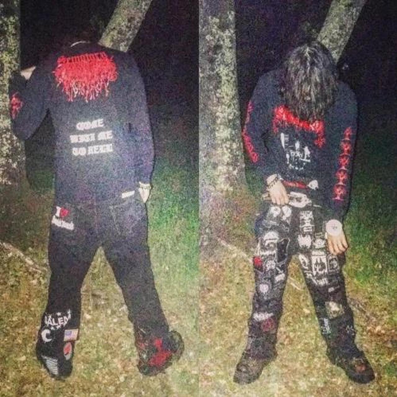 SEMATARY INSPIRED CRUST JEANS SIZE 33 WAIST DM ME... - Depop