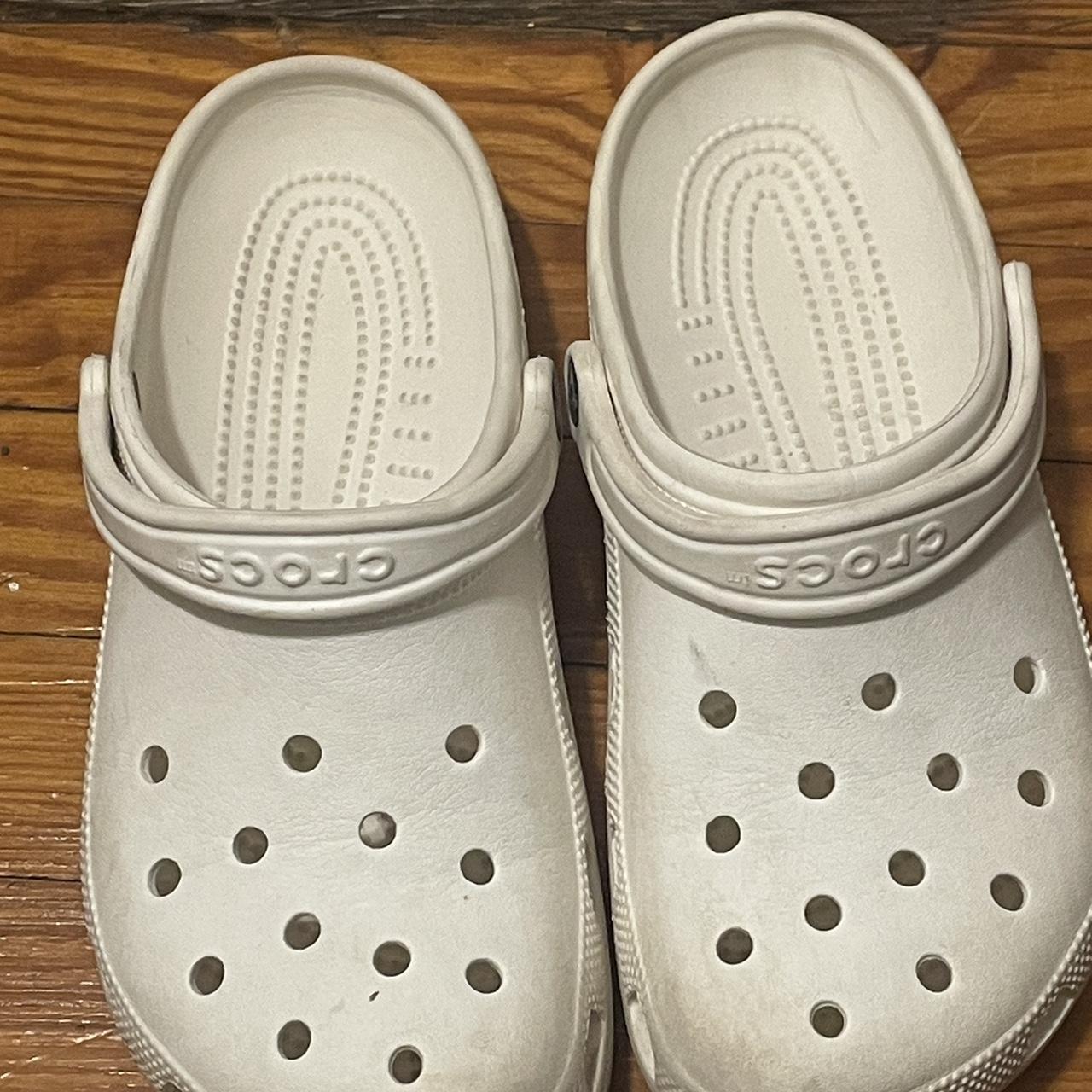 White crocs size 8 No box - Depop