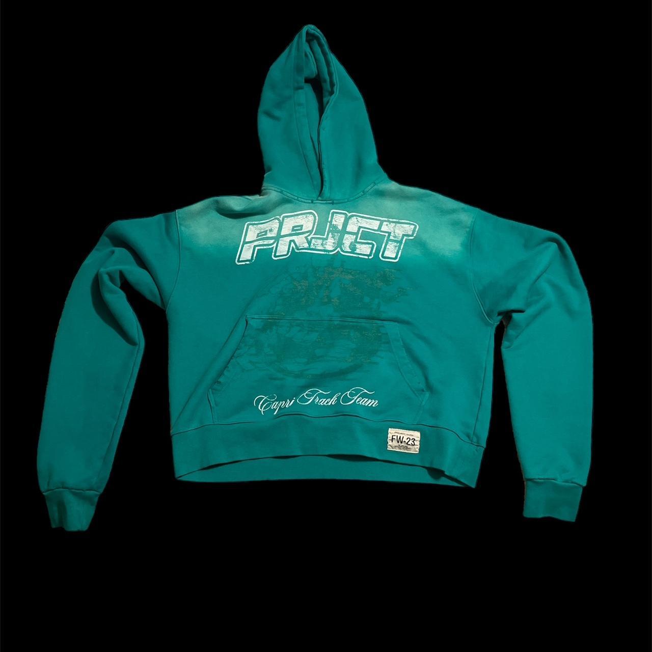 Project capri green track team hoodie. 700 gsm... - Depop