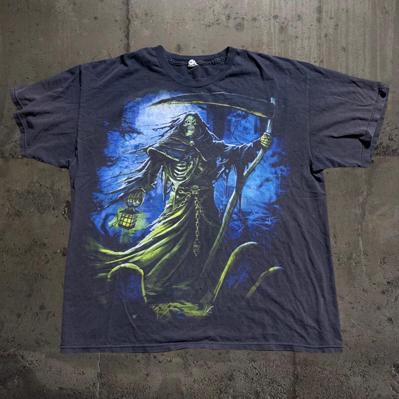 Super sick grim reaper shirt tee Size XL Super sick... - Depop