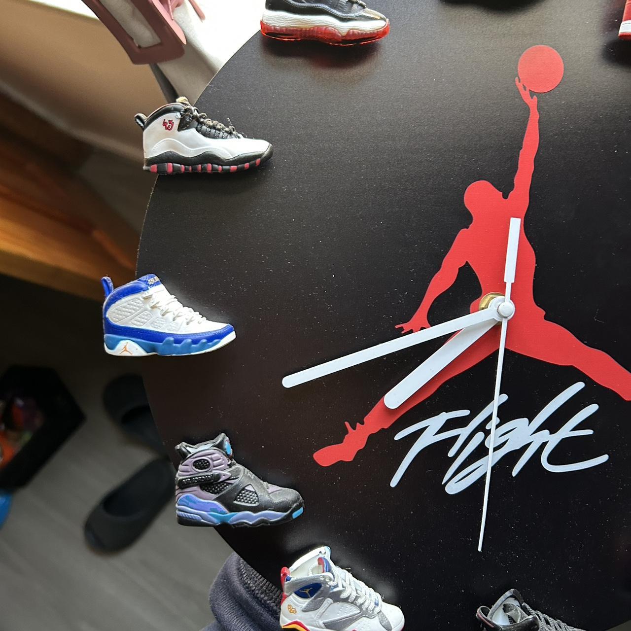 Jordan clock Shoes are magnetically attached Needs... | Depop