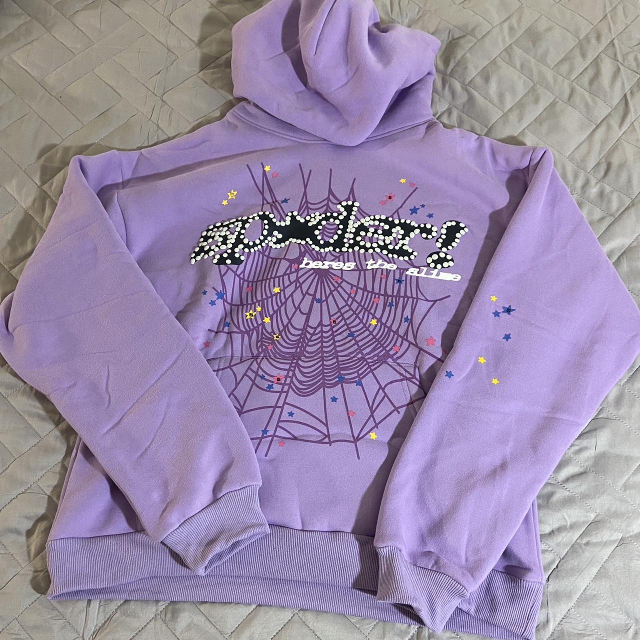 Sp5der Hoodie ‘Açaí’ Purple Retails for $200 +... - Depop