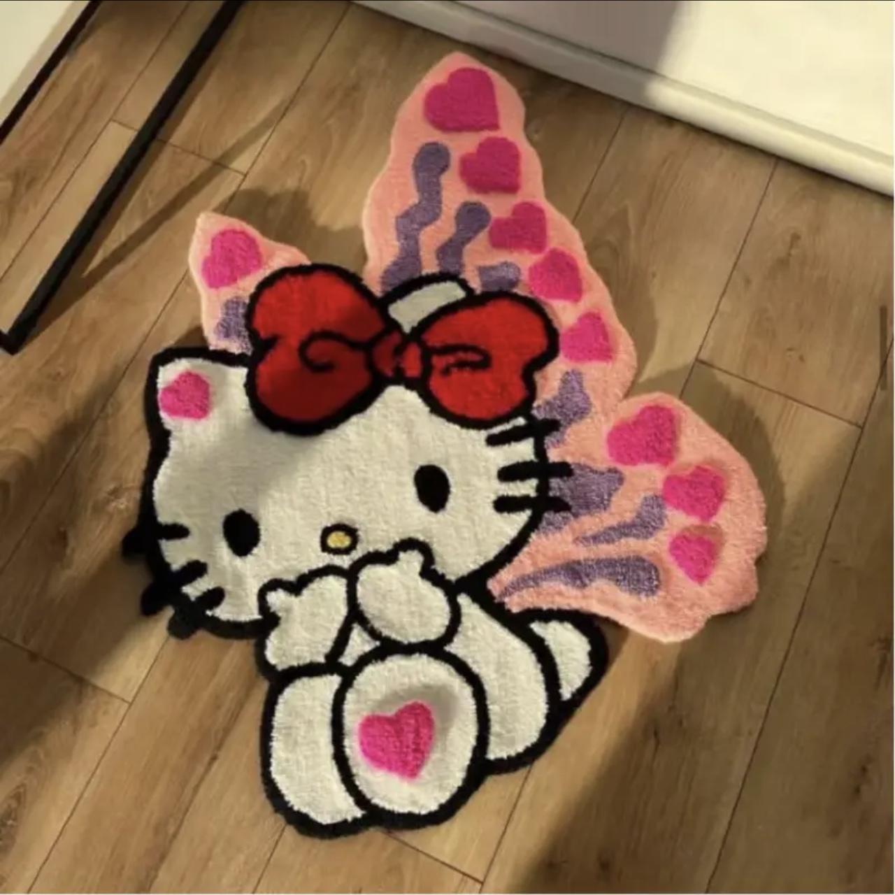 Hello kitty rug. About 50x50cm Bought & Stayed in... - Depop