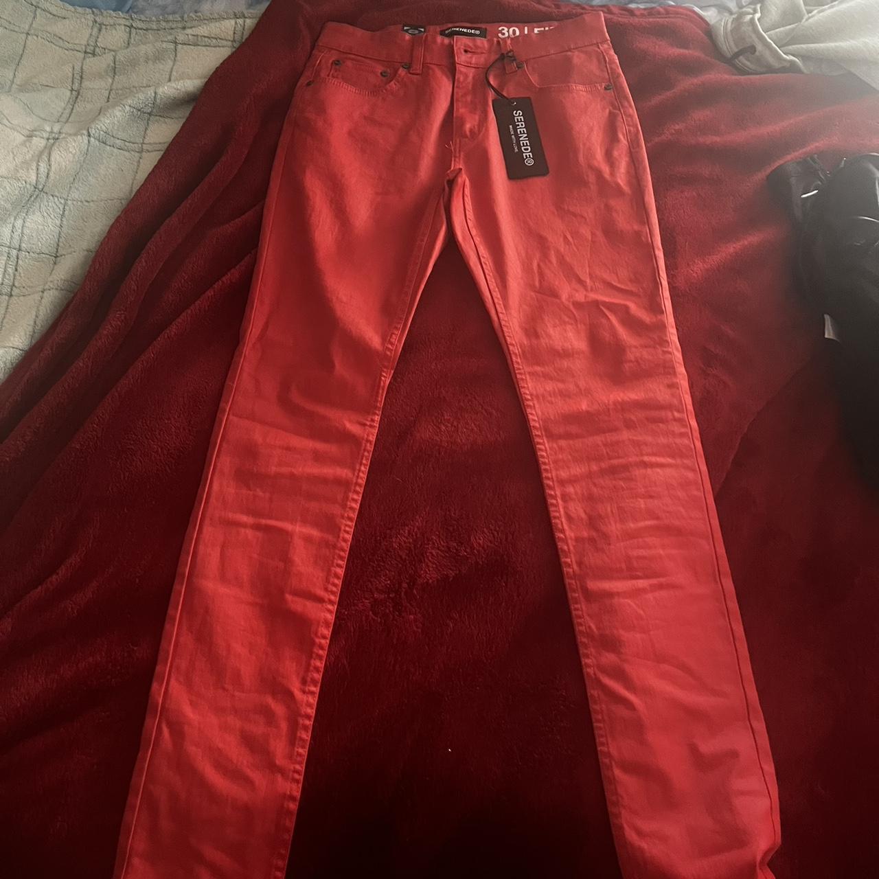 Serenade Jeans Brand New with Tags Leather/Wax Denim... - Depop