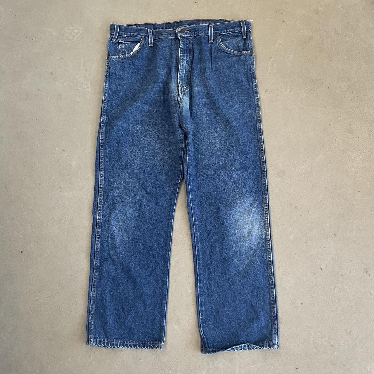 Faded dickies jeans Tagged size 42x32 fit 40 x... - Depop