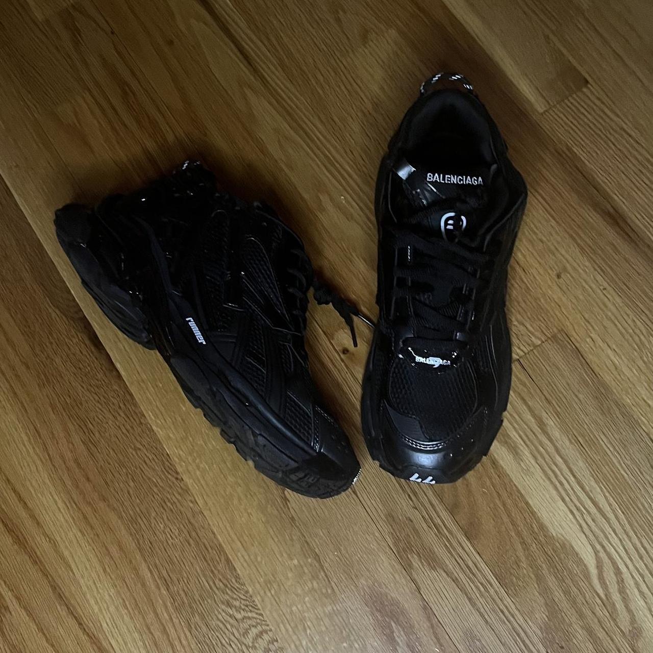 all black balenciaga runners - Depop