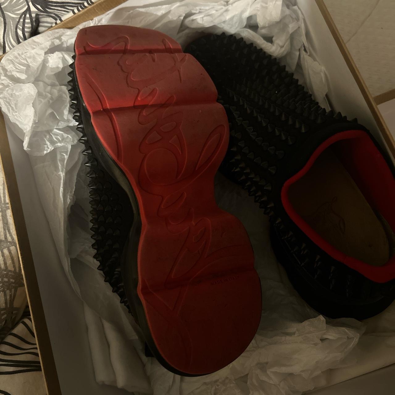 Christian Louboutin spike sock trainers Size 4 - Depop