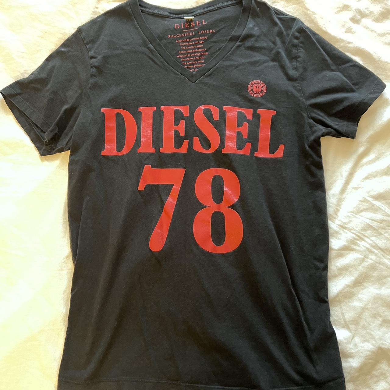 Large diesel shirt, size large but fits more like a... - Depop