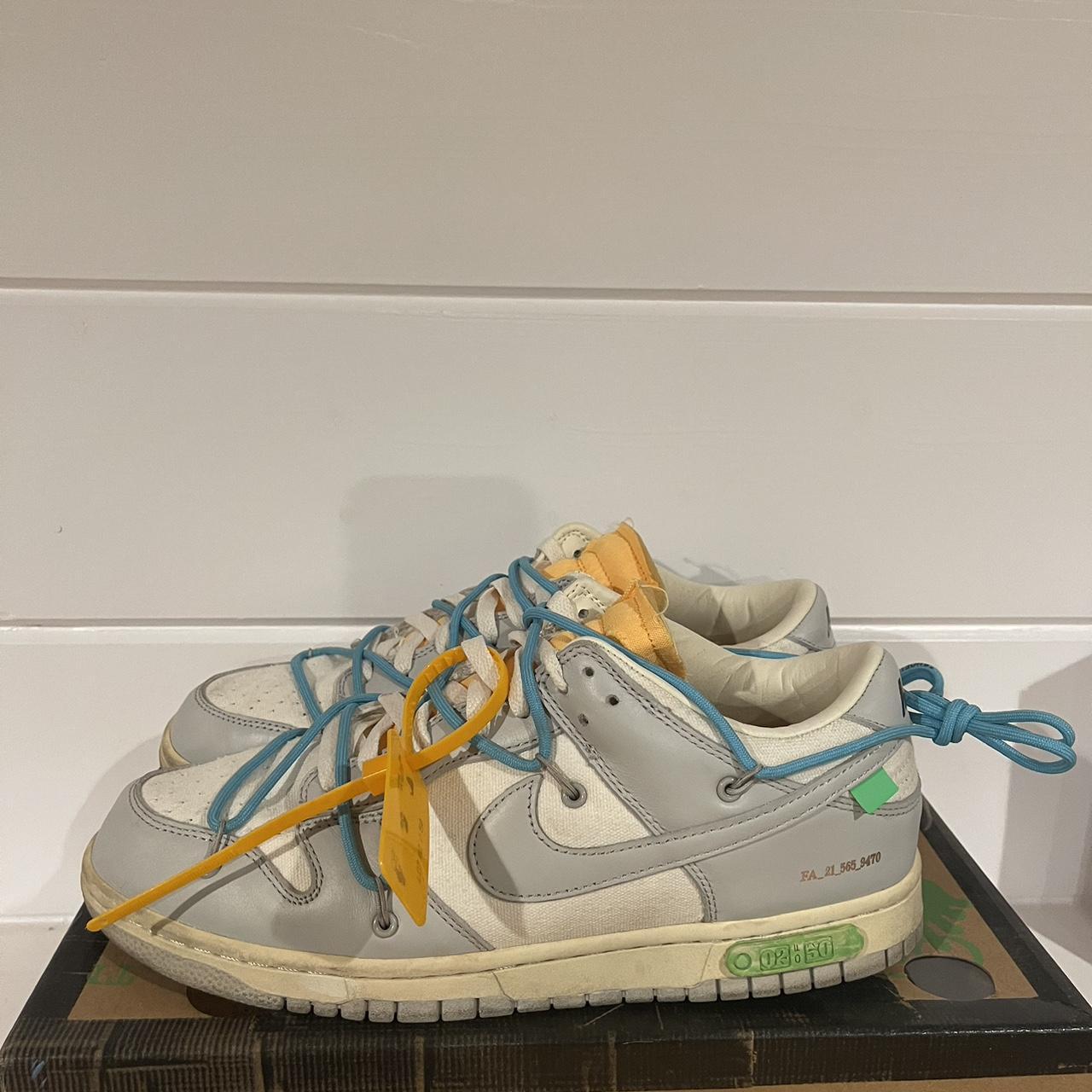 Off White lot 2 dunk Used but pretty good just start... - Depop