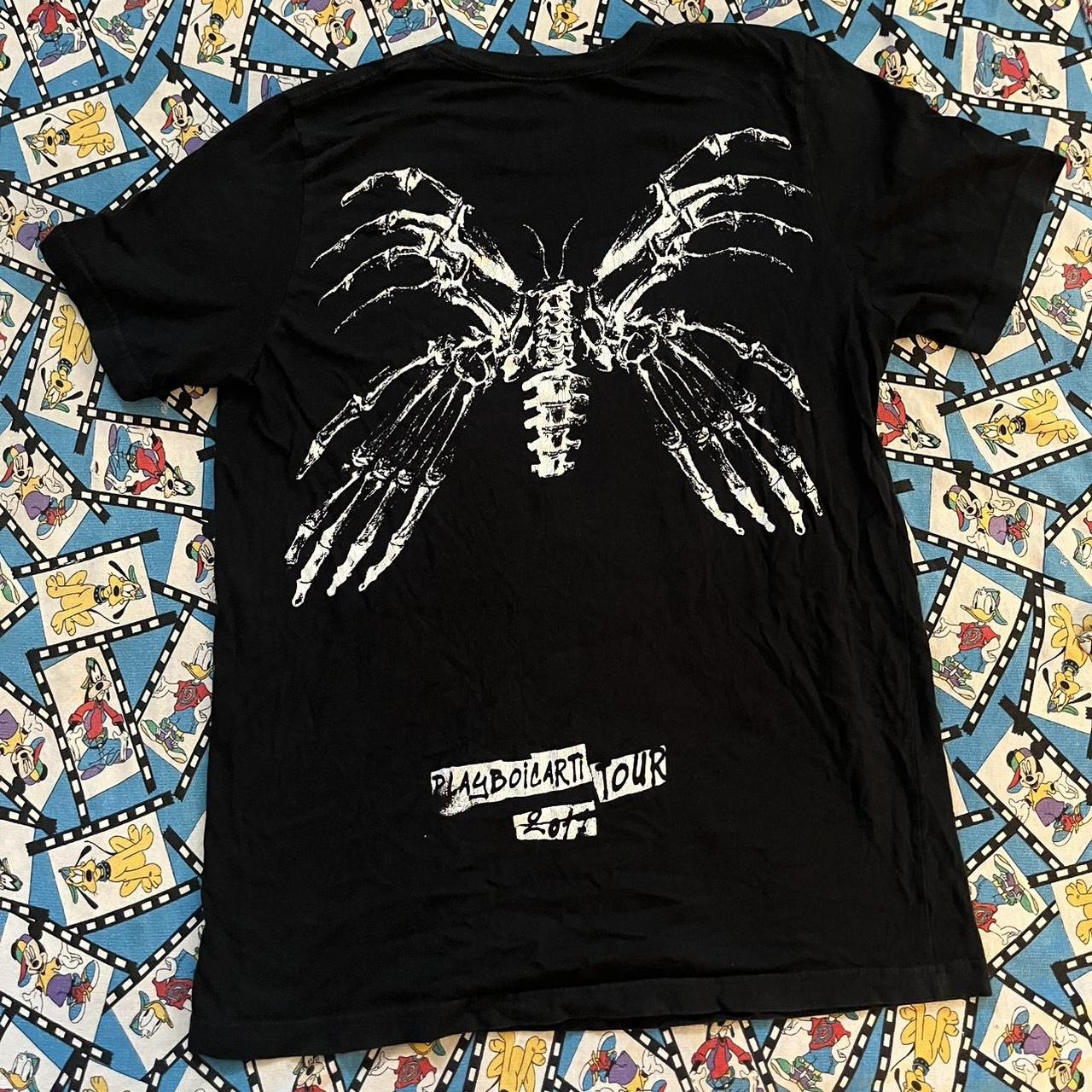 Sick PlayBoi Carti Skeleton 2017 Tour t-shirt Good... - Depop