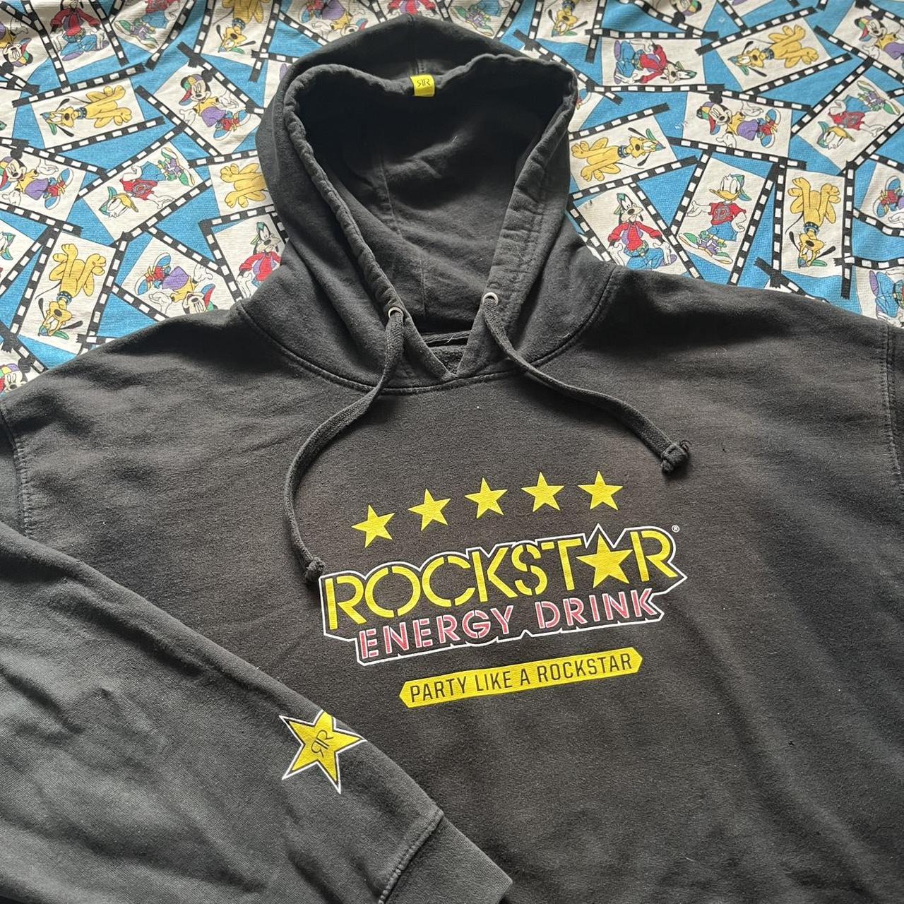 2000s Rockstar Energy Drink hoodie Good condition,... | Depop