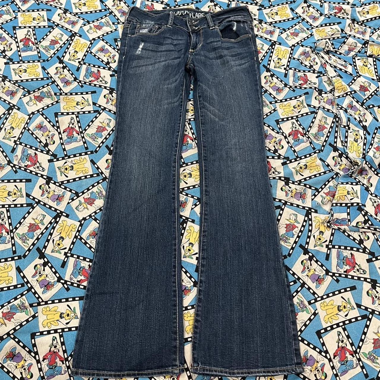 Y2K Low Rise Bootcut Denim Jeans Good condition... | Depop
