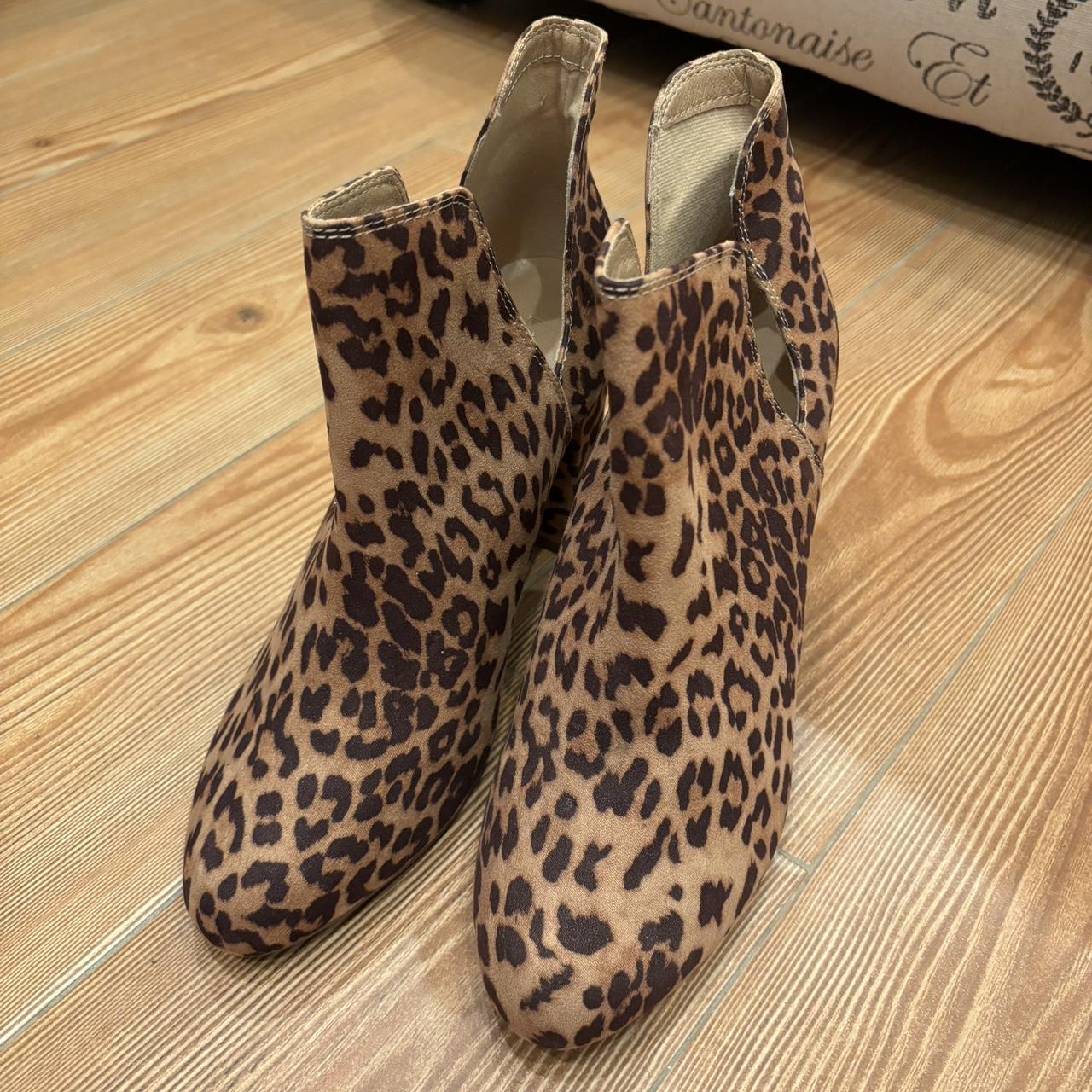 New Lane Bryant cheetah booties, women’s size 10W - Depop