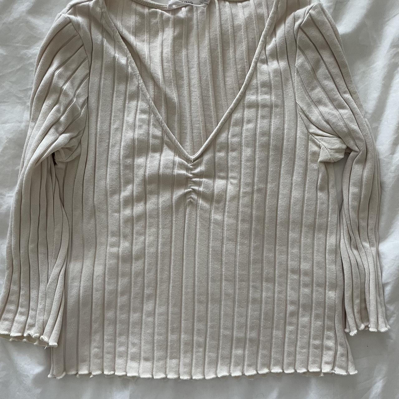 Cream Mango Top Worn twice So... - Depop