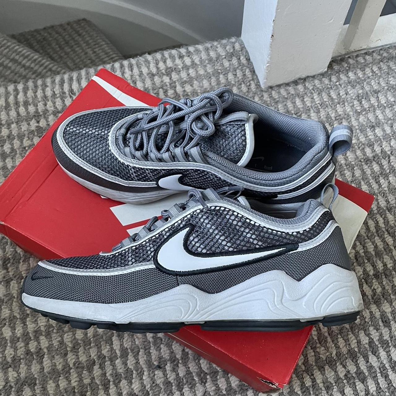 NIKE AIR SPIRIDON ZOOM GREY 3M REFLECTIVE COLOUR WAY... - Depop