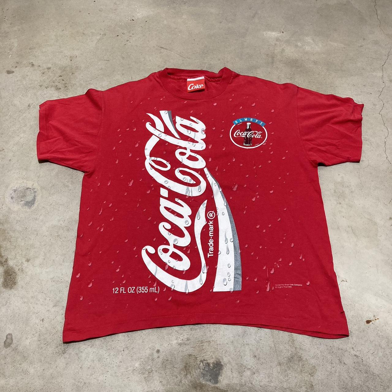 Vintage 1994 Coca Cola Shirt Single Stitched... - Depop