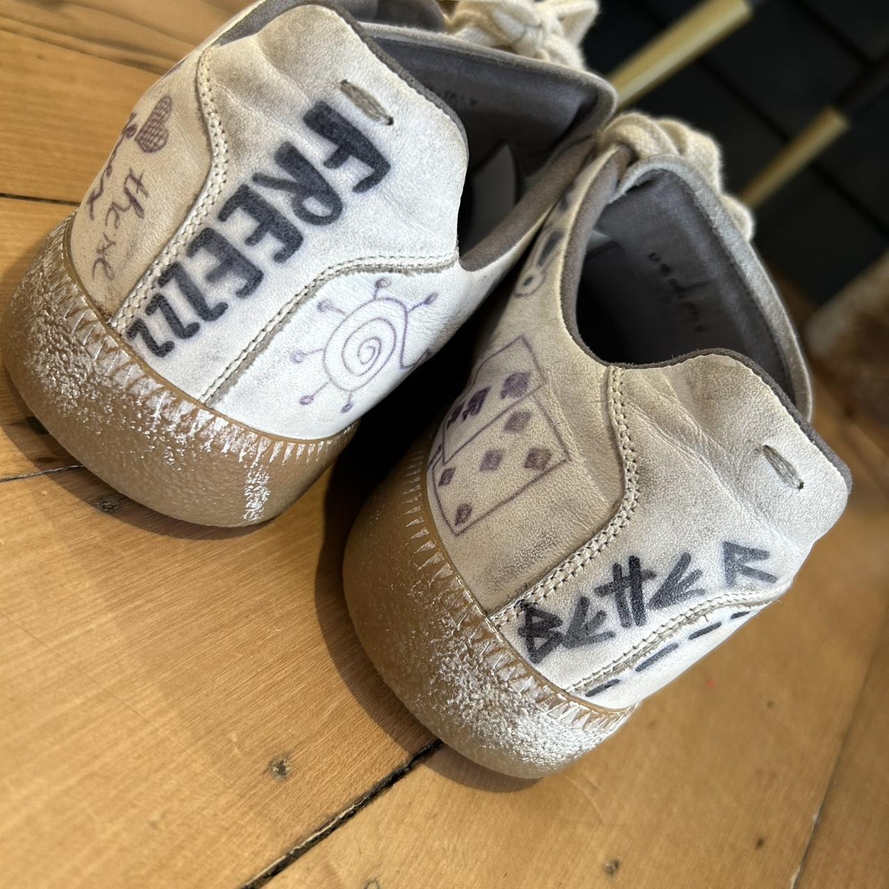 Maison Margiela Grafitti Replica sneakers , used but | Depop Maison Margiela Grafitti Replica sneakers , used but | Depop