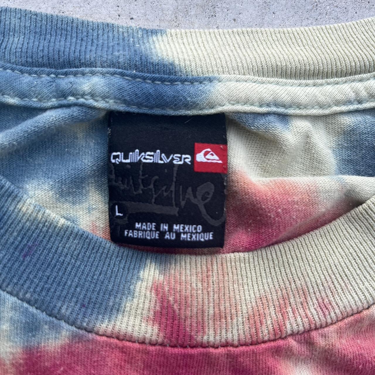 Vintage 2000s quicksilver tie dye t shirt - Depop