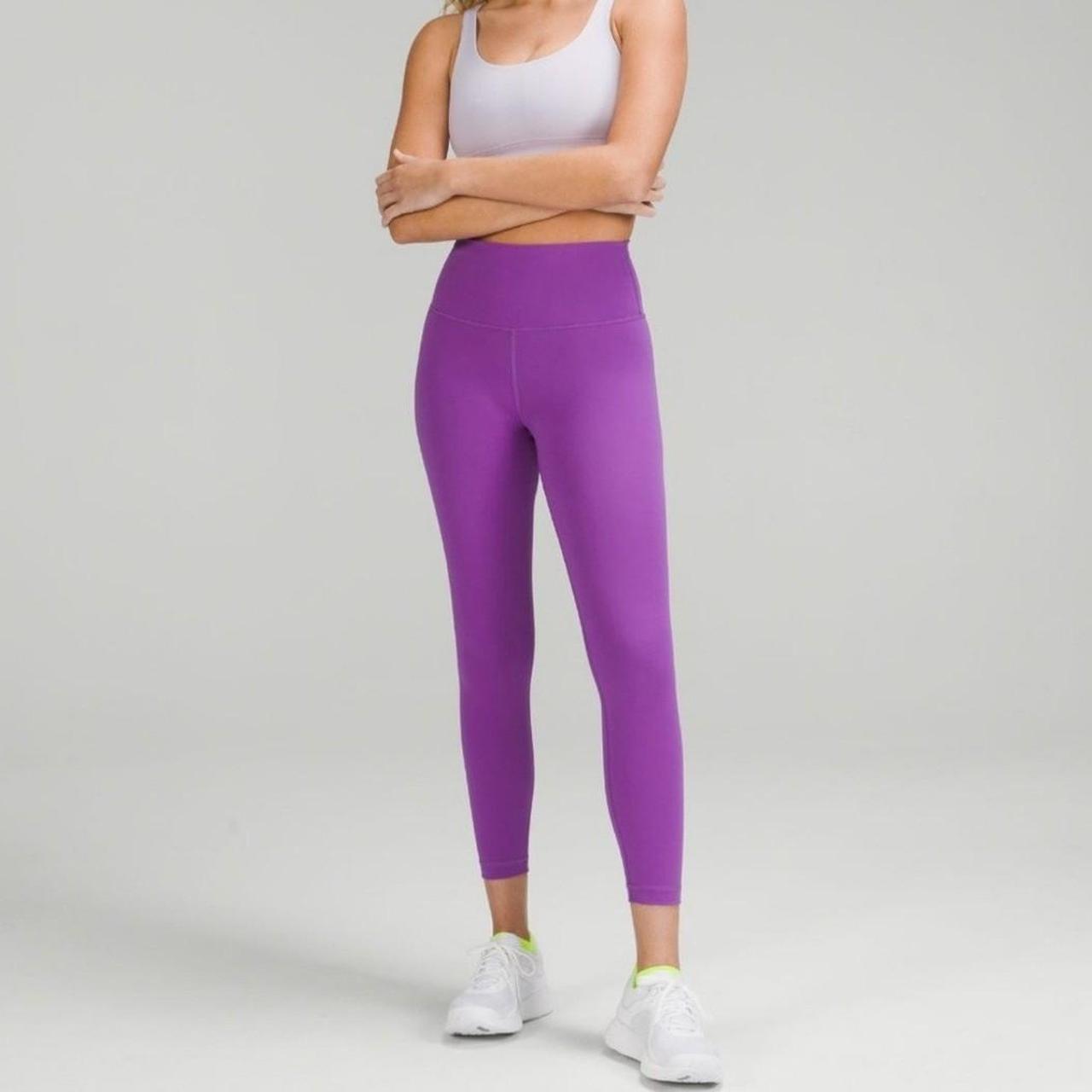 Lululemon Wunder Train High Rise Tights 25" Womens... | Depop