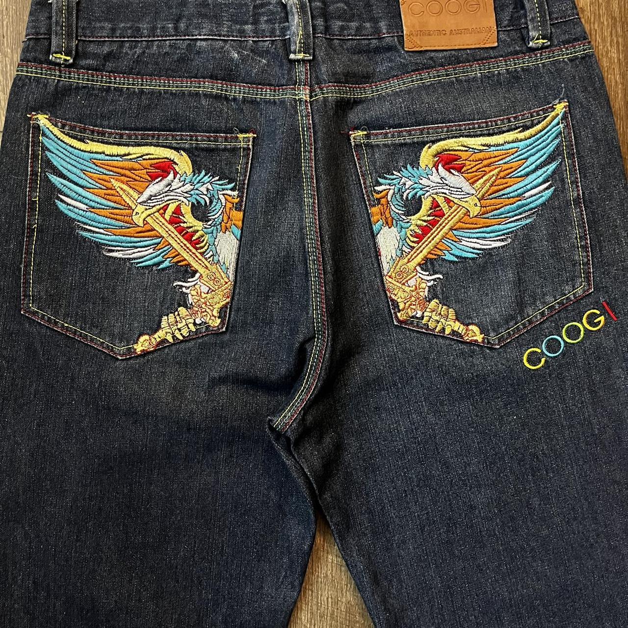 Sick Coogi jeans similar style and fit to ed hardy... - Depop