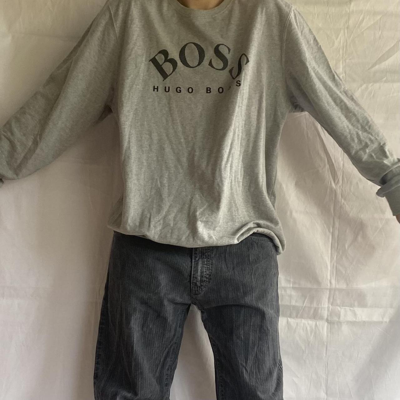 Hugo Boss Grey Jumper ️ Item Description Brand -... - Depop