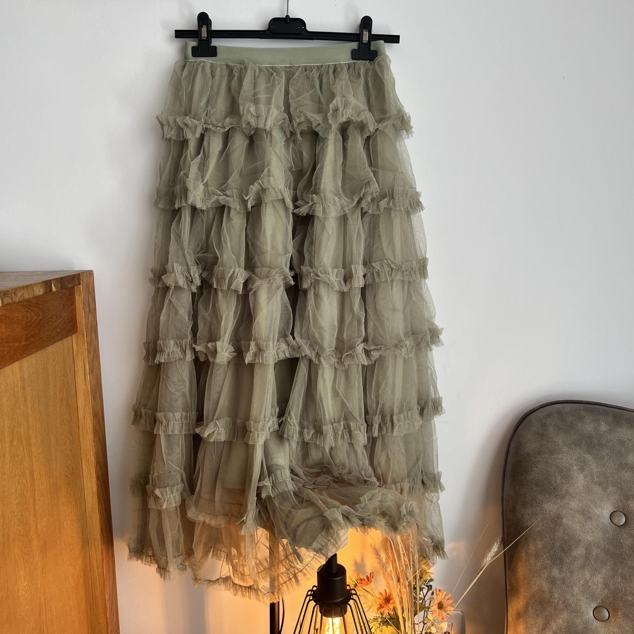 Tulle Ruffled Tutu Skirt Layered Fairy Midi... - Depop