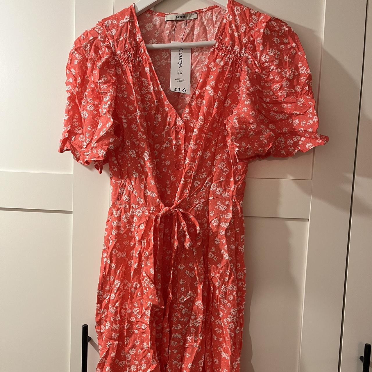 George pink floral dress New with tags Size 10 - Depop