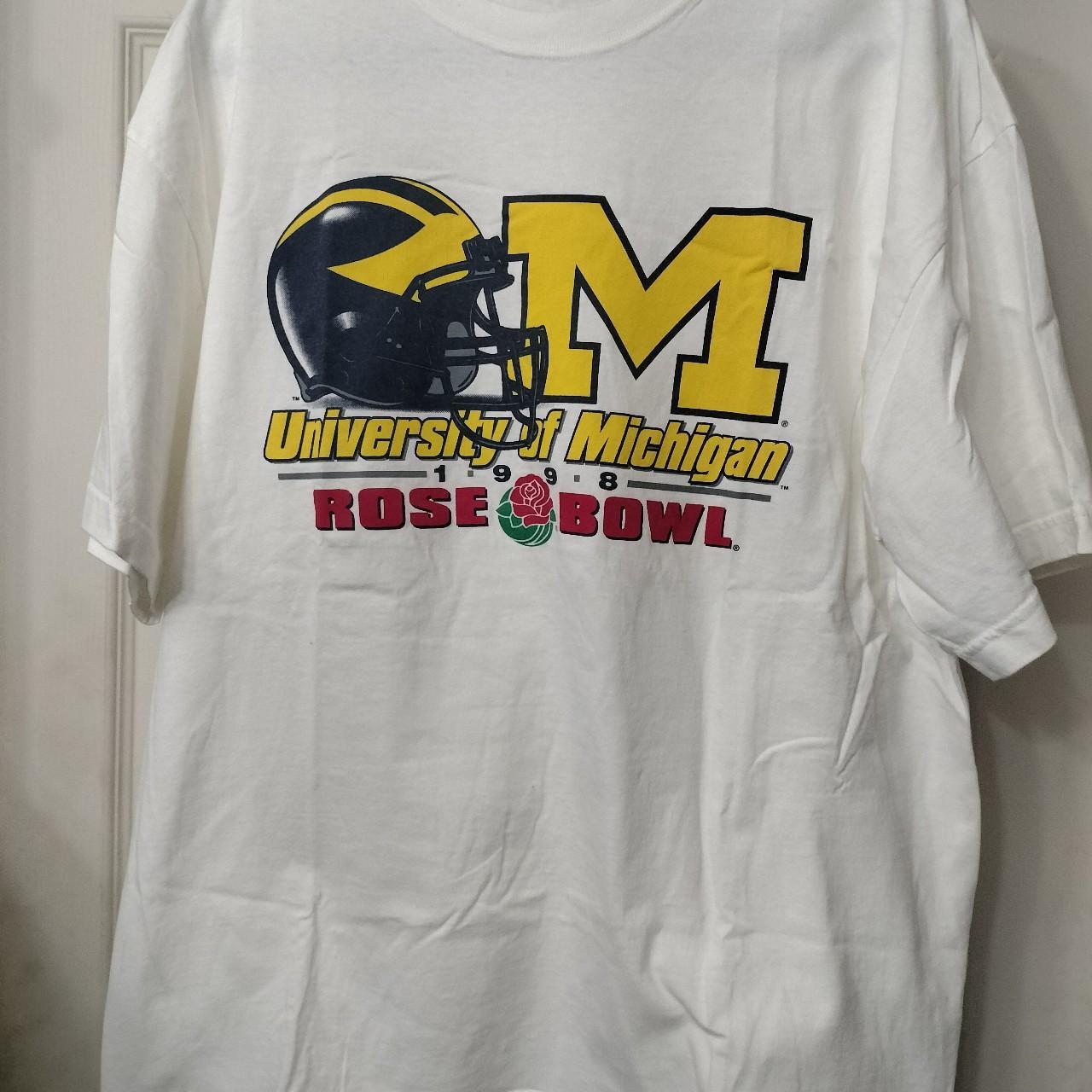 University of Michigan Size XL Rose Bowl T shirt... - Depop
