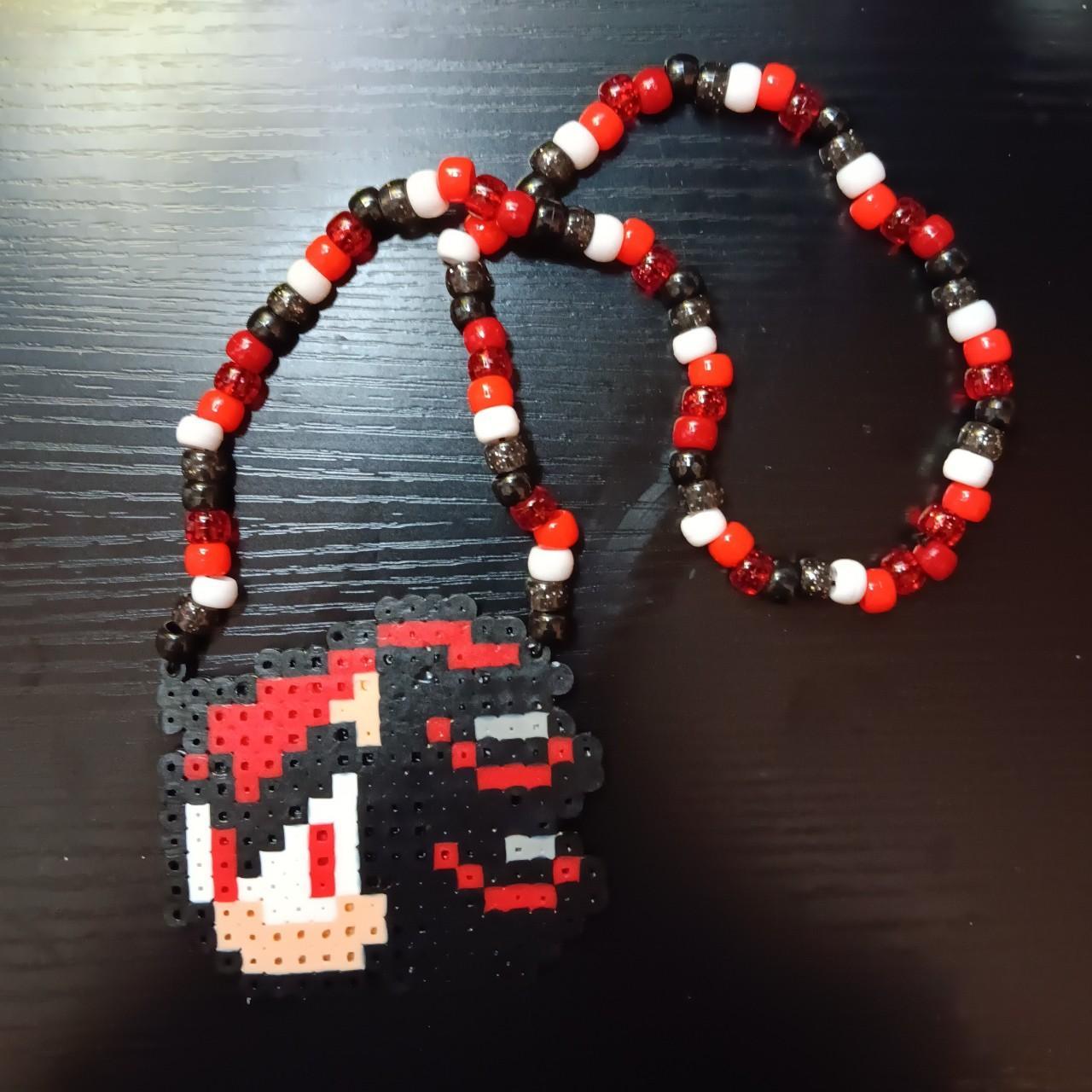 Sonic the hedgehog shadow the hedgehog perler Kandi... - Depop