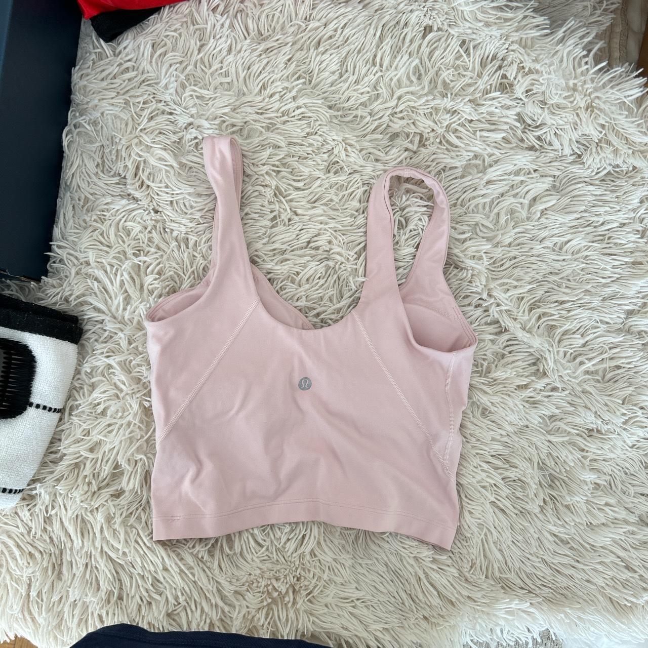 Lululemon align tank - size 4 baby pink. Worn a... - Depop